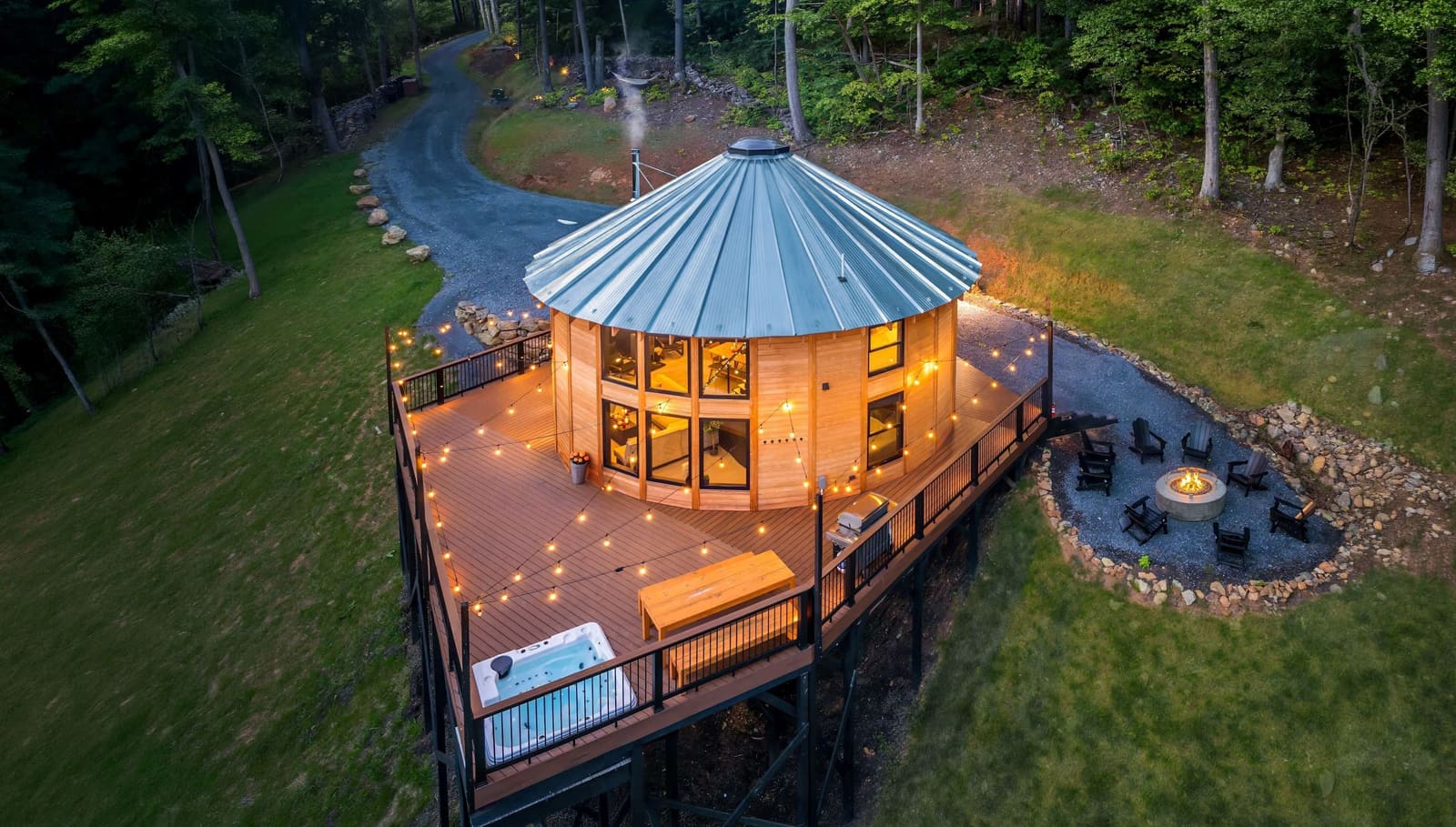 Skyline Yurt - Luxury Cabin Rental in Virginia